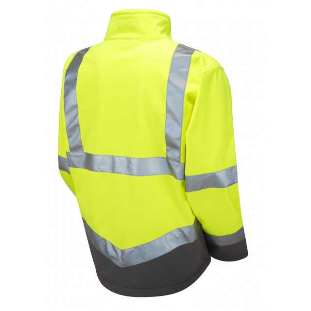ISO 20471 Class 3 Softshell Jacket Yellow EcoViz